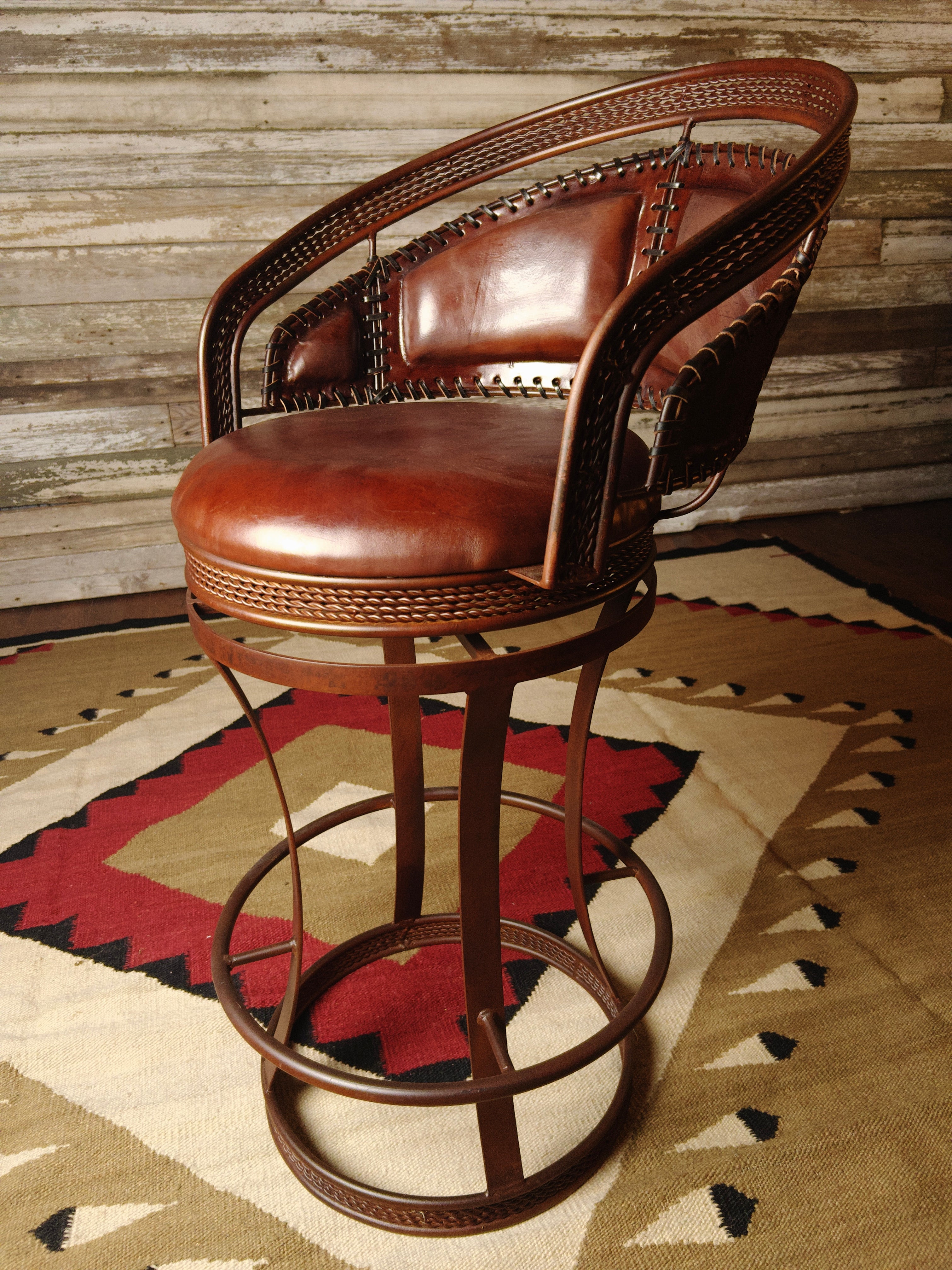 Leather Bar Stools with Backs Metal Bar Stool Great Blue Heron Furniture