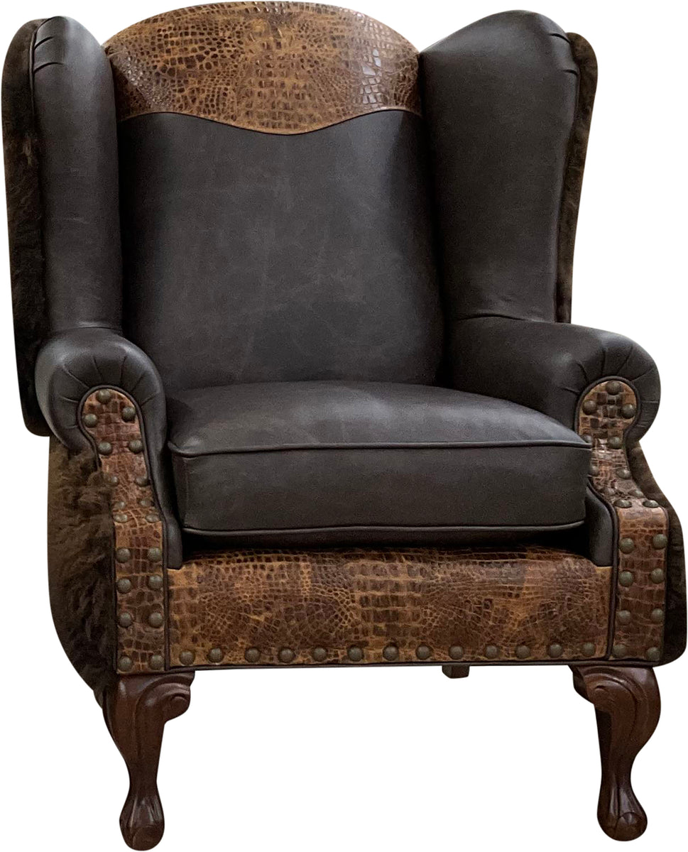 Buffalo Wingback Chair – Great Blue Heron Furniture
