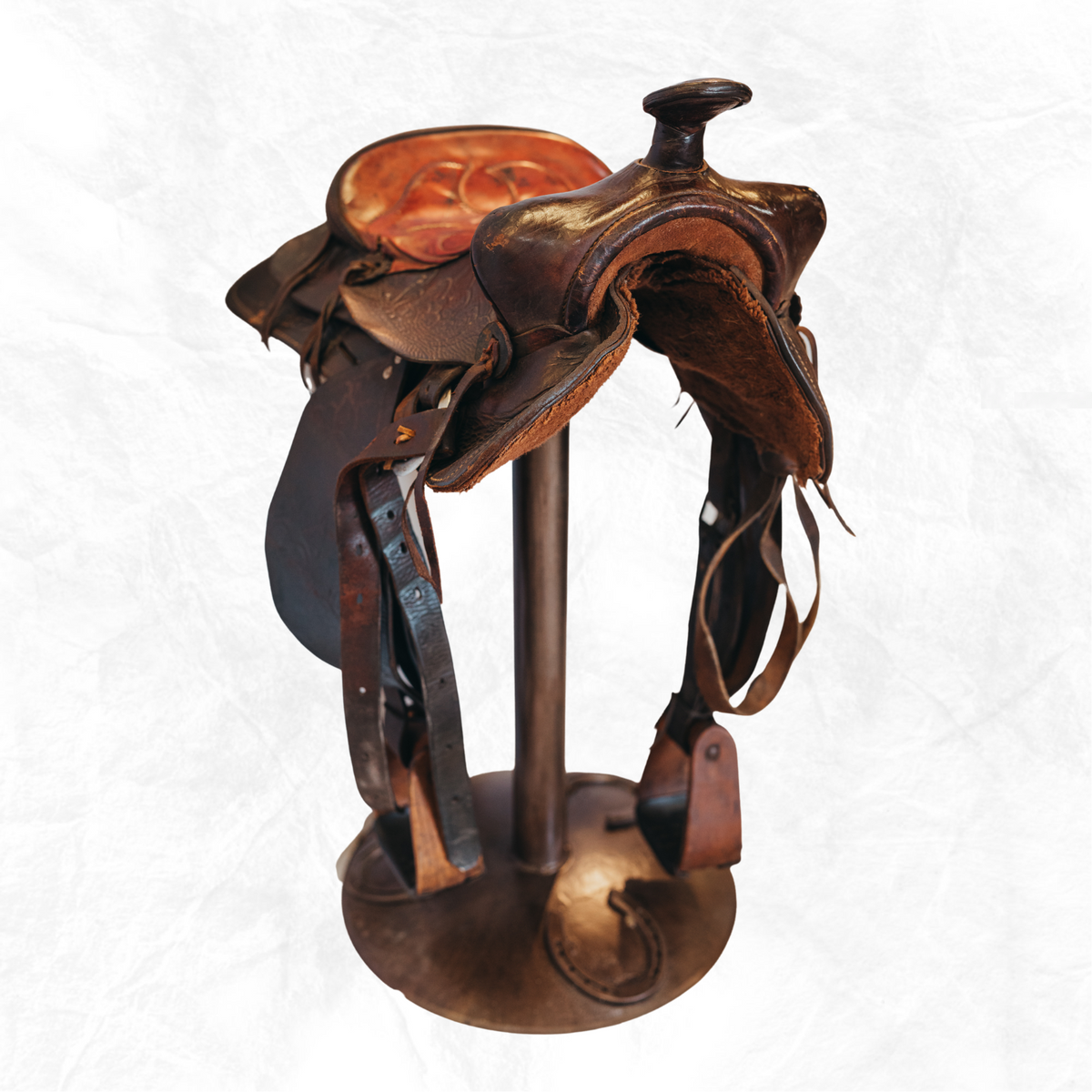 Saddle Bar Stool – Great Blue Heron Furniture