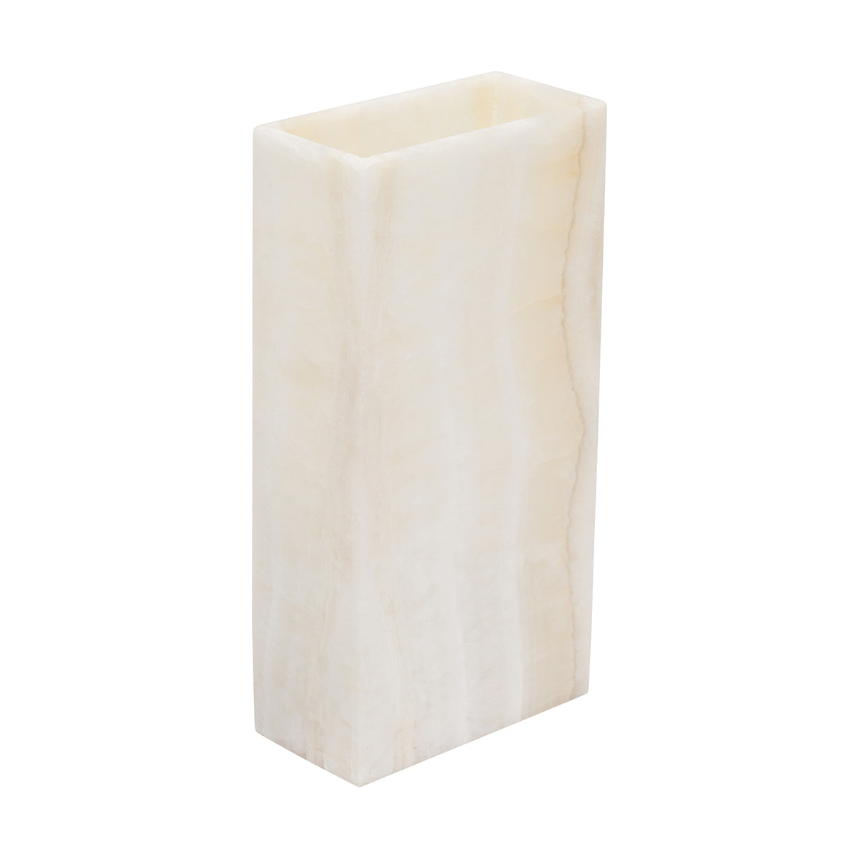 Small Rectangle Smooth Edge White Ice Lamp – Great Blue Heron Furniture