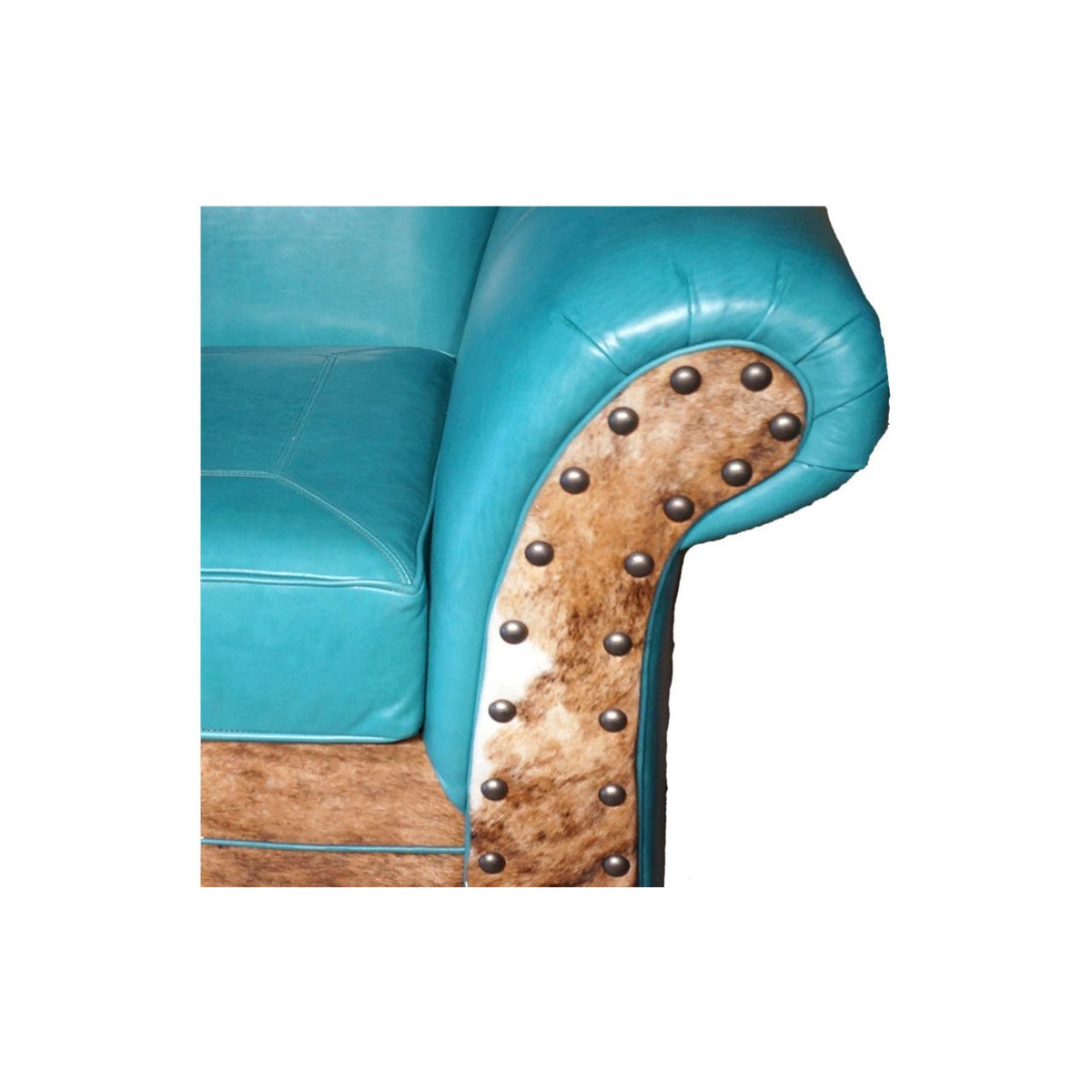 Turquoise Leather Chair