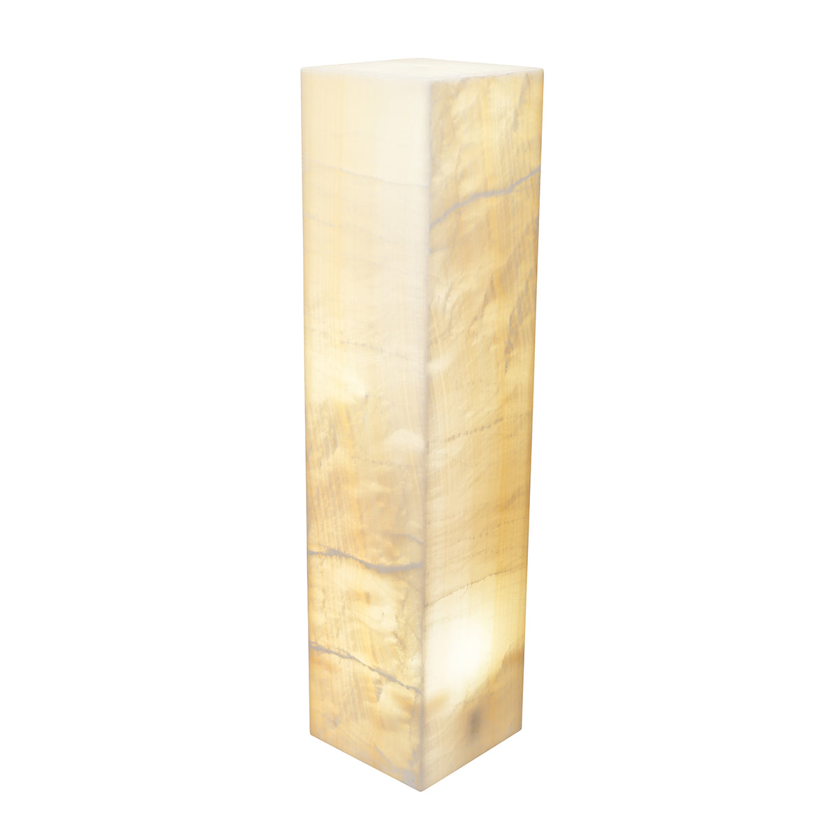 Extra Large Cube Smooth Edge White Ice Lamp – Great Blue Heron Furniture