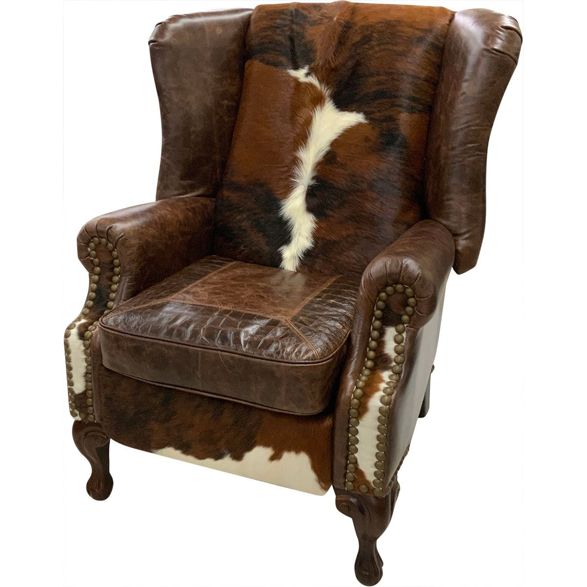 Santa Fe Wingback Leather Recliner – Great Blue Heron Furniture