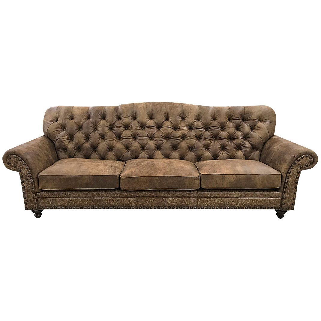 Remington 10 Foot Tufted Sofa – Great Blue Heron Furniture